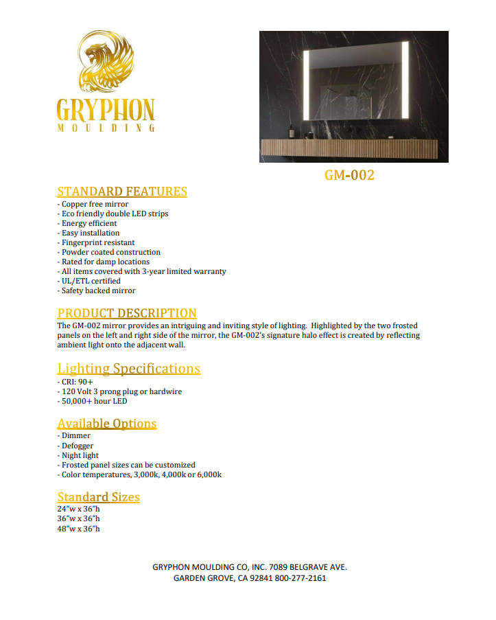 Custom Products | Gryphon Moulding